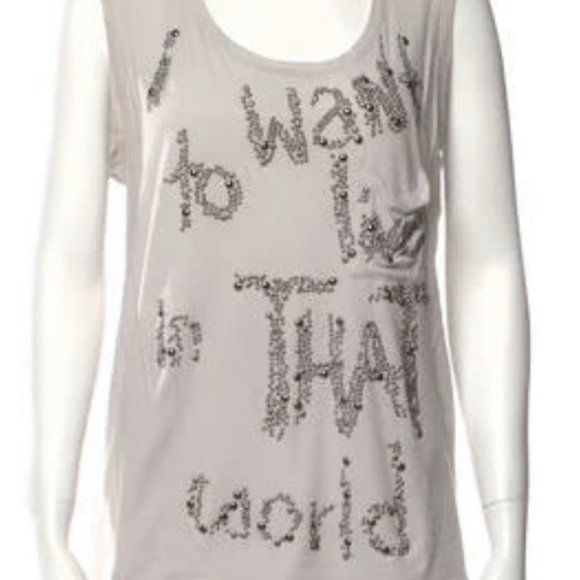 Haute Hippie | Tops | Haute Hippie Studded Graphic Muscle Tee | Poshmark